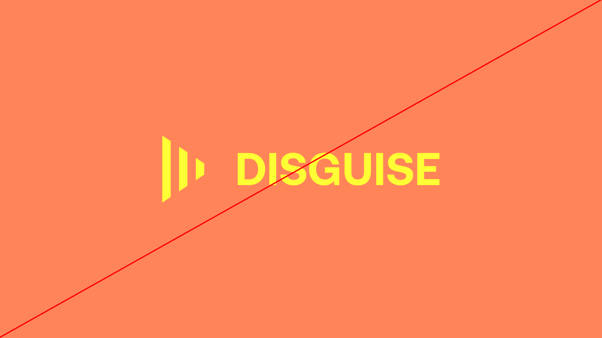 Disguise - brand identity, guideline and assets.