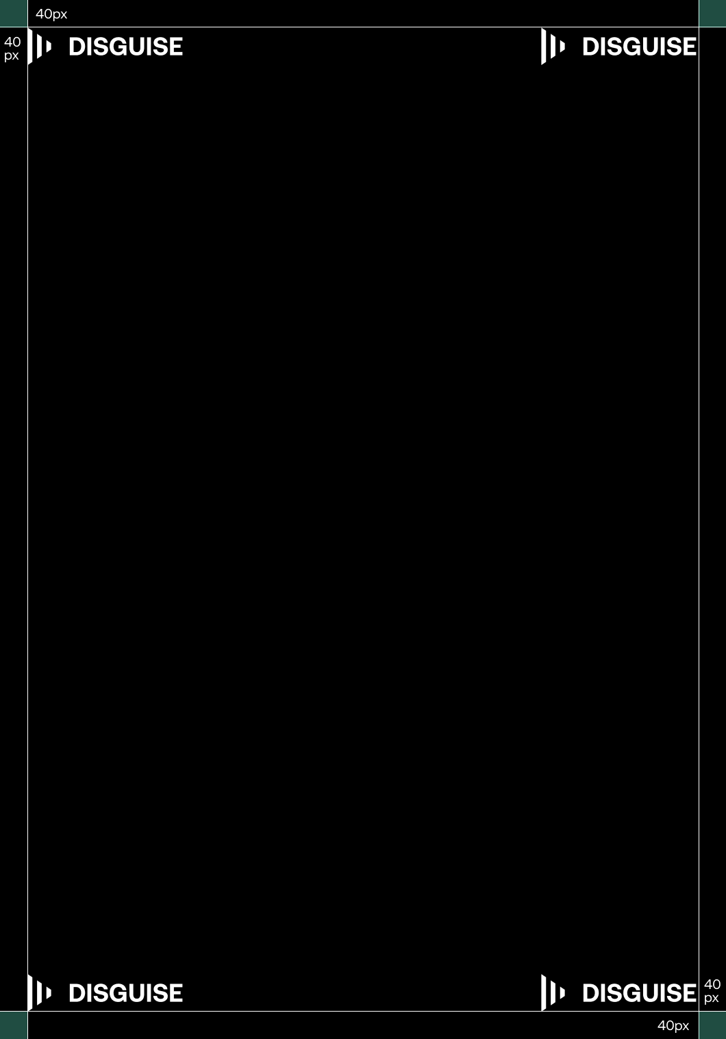 Disguise - brand identity, guideline and assets.