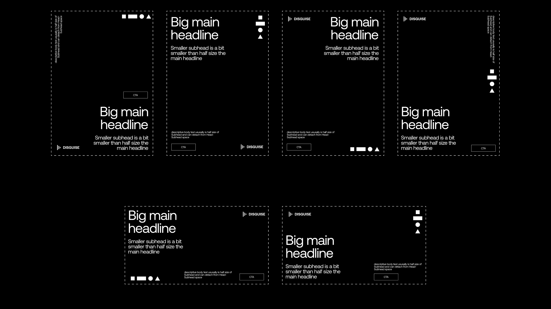 Disguise - brand identity, guideline and assets.