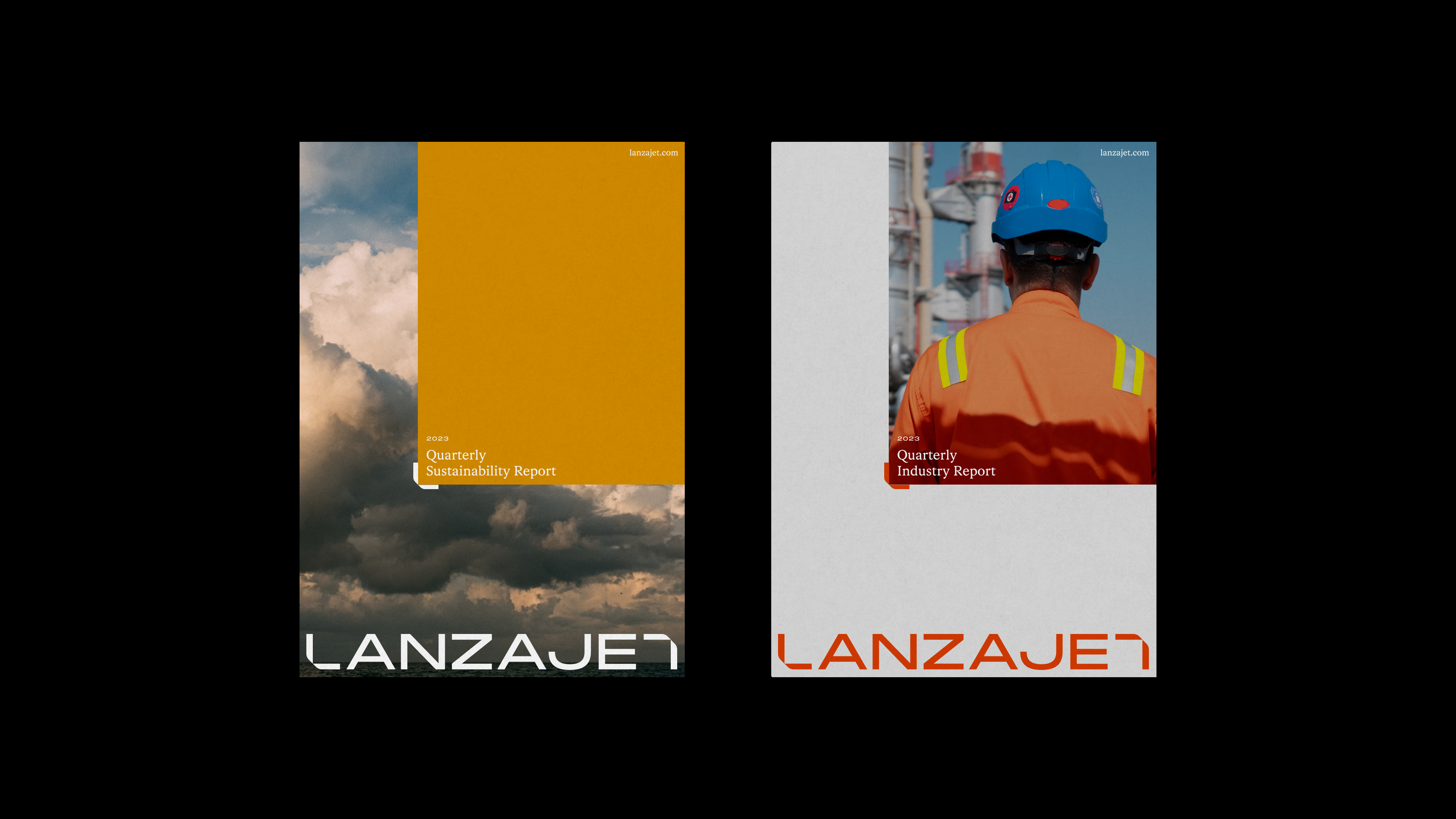 Lanzajet - brand identity, guideline and assets.