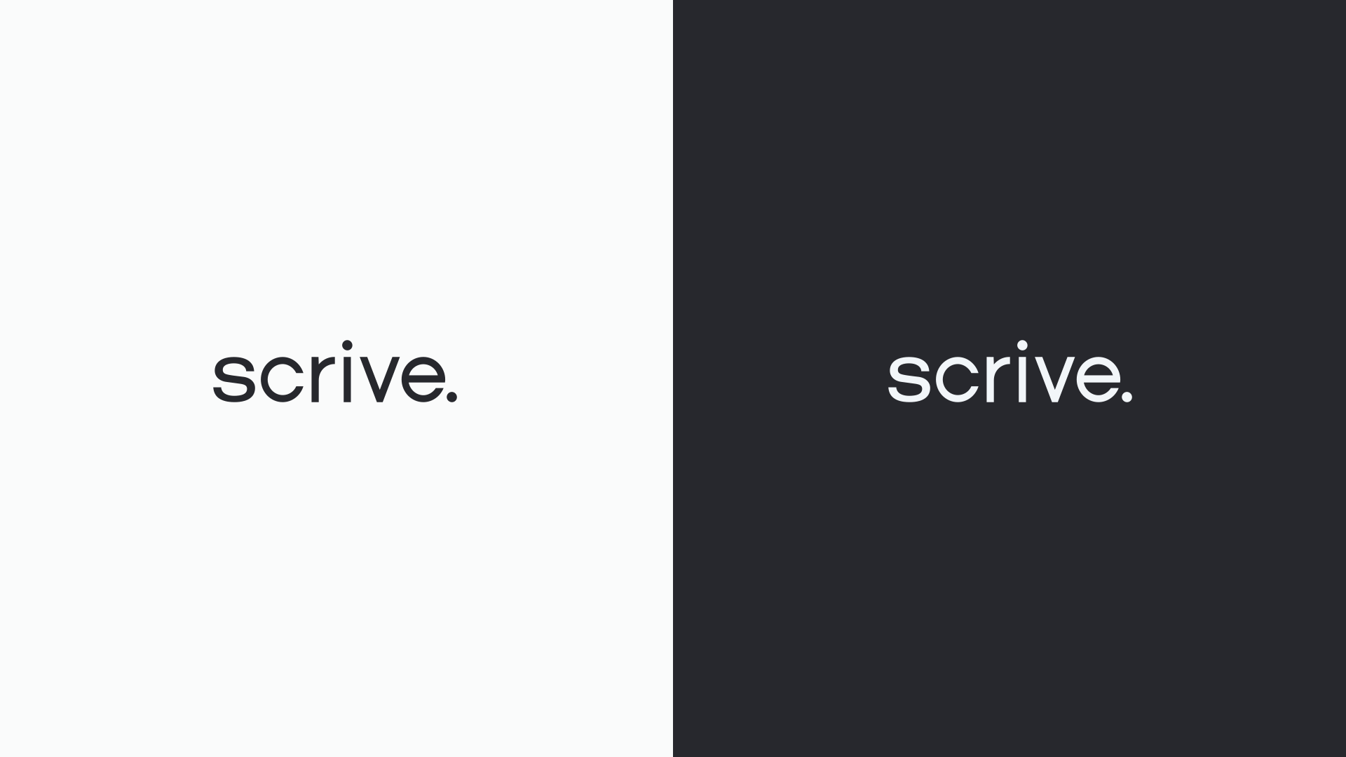 Scrive - brand identity, guideline and assets.