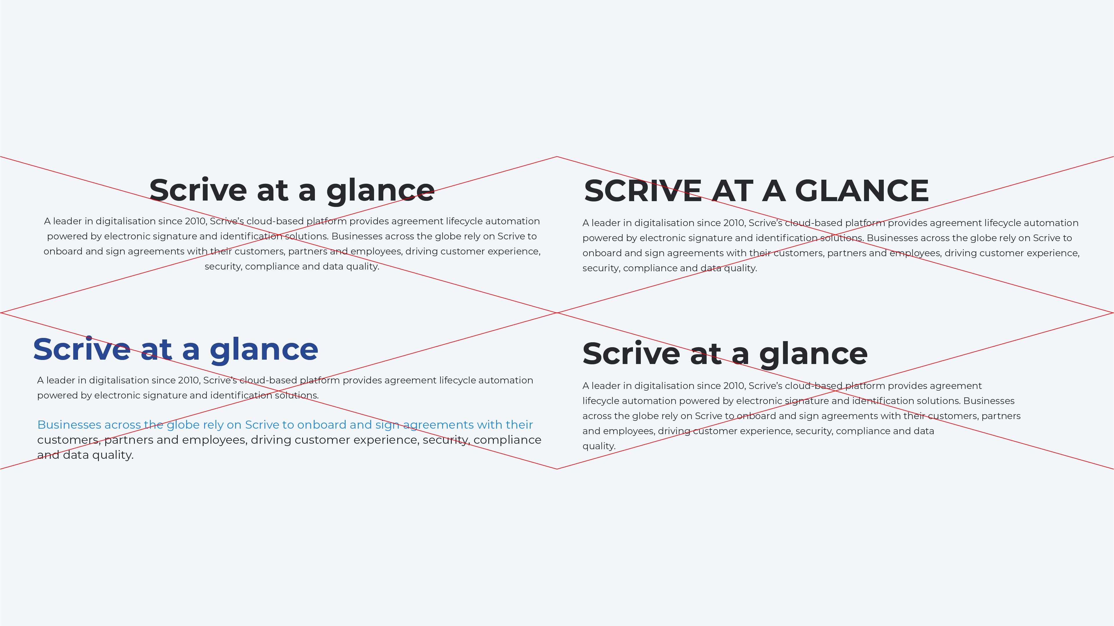 Scrive - brand identity, guideline and assets.