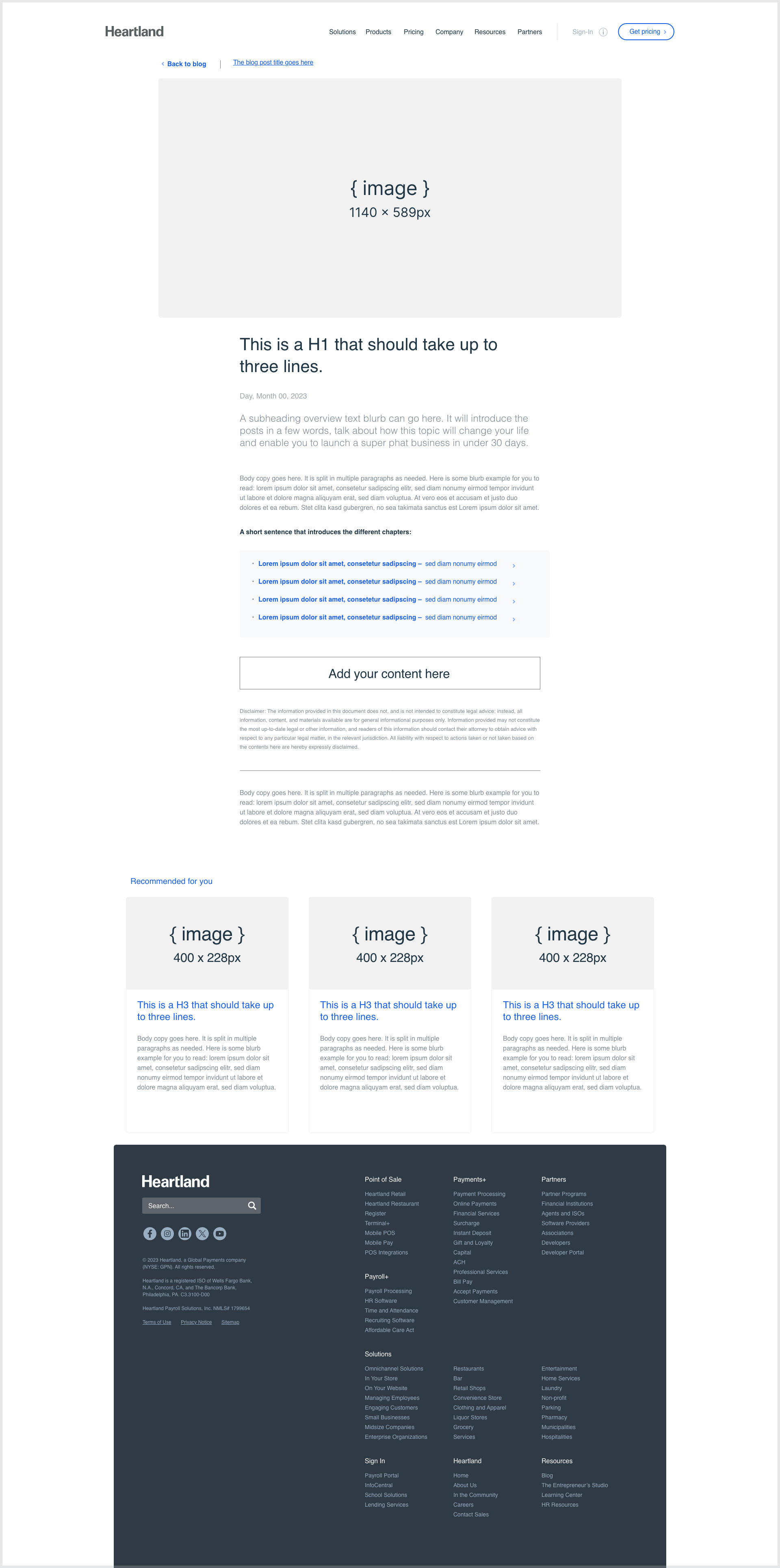Heartland - brand identity, guideline and assets.