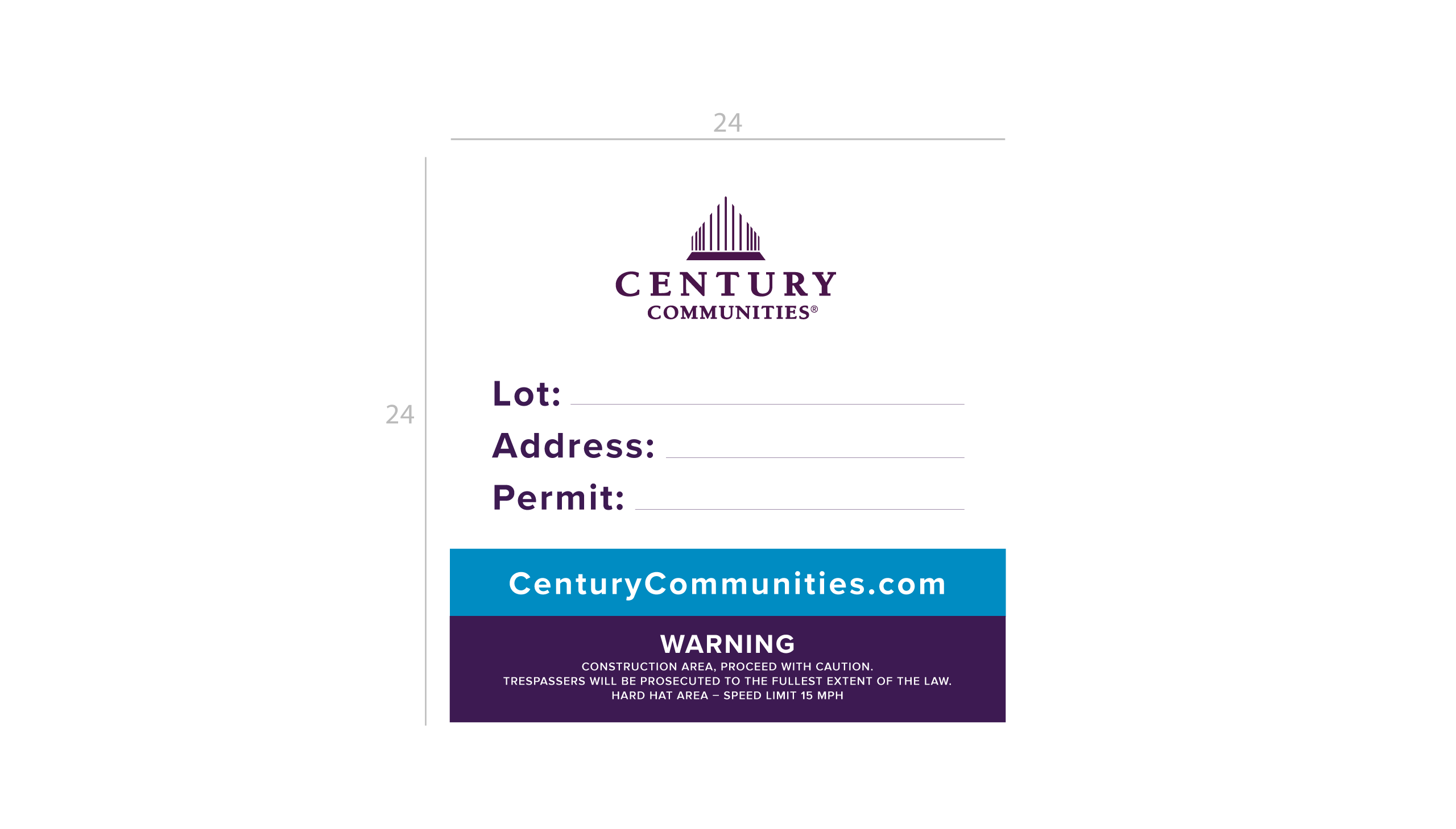 Century Signage - brand identity, guideline and assets.