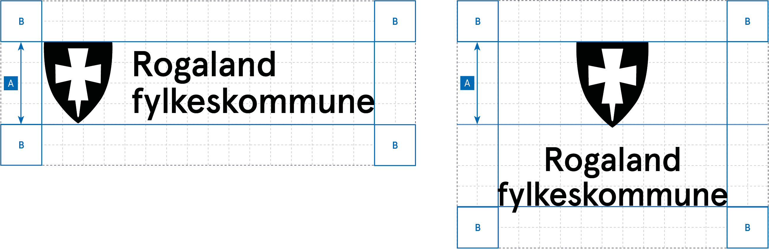 Rogaland fylkeskommune - brand identity, guideline and assets.