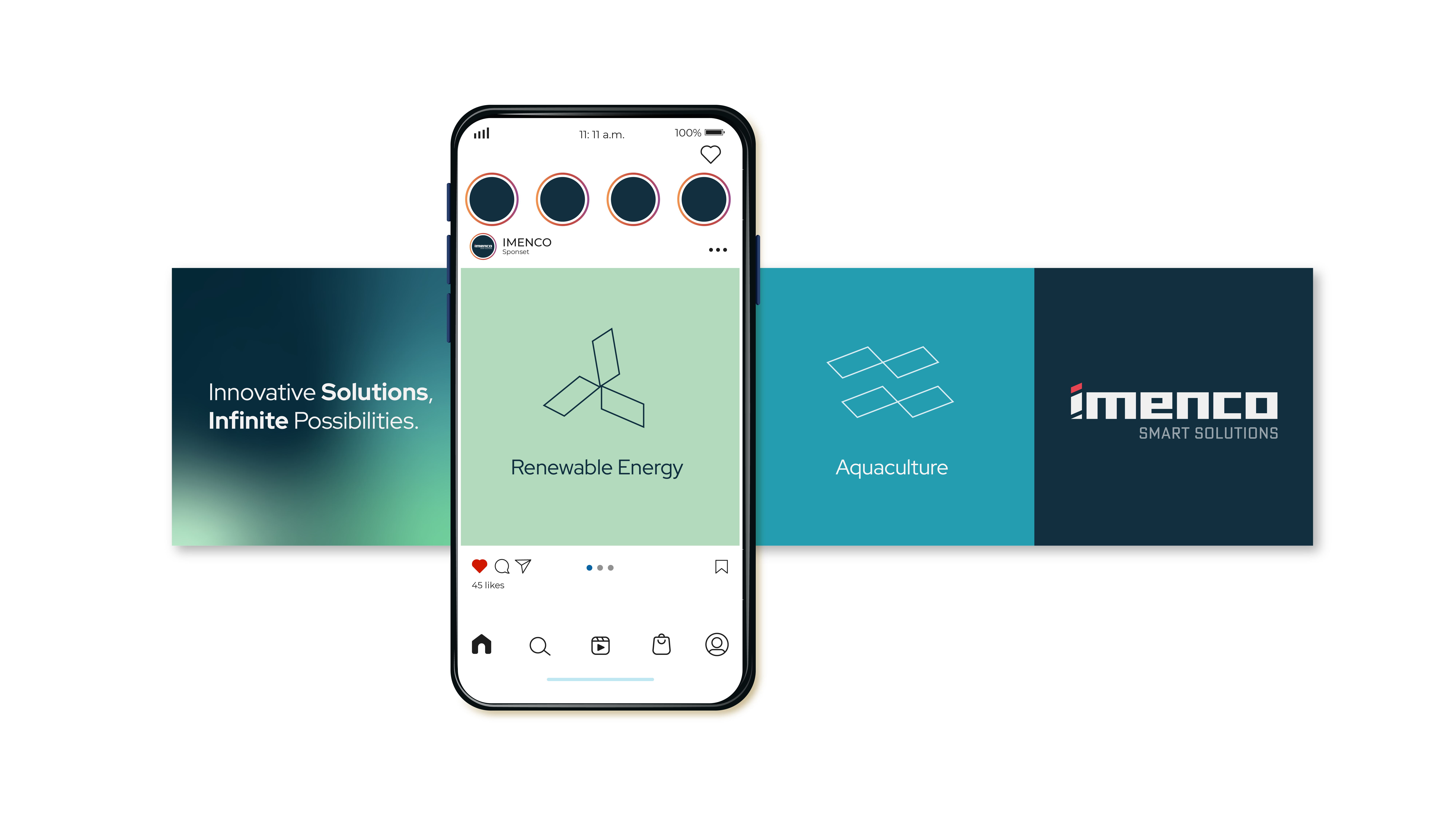 Imenco - brand identity, guideline and assets.