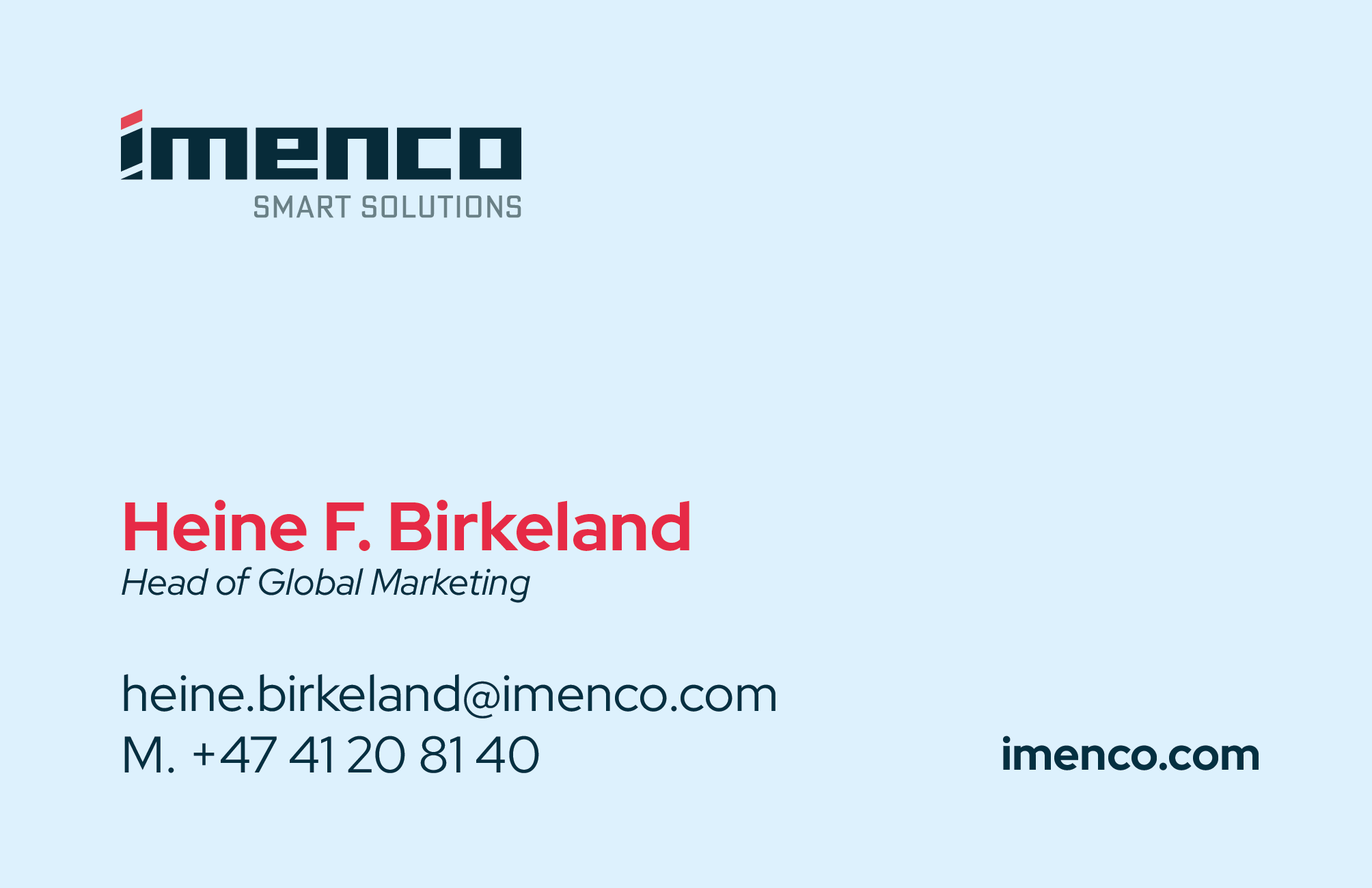 Imenco - brand identity, guideline and assets.