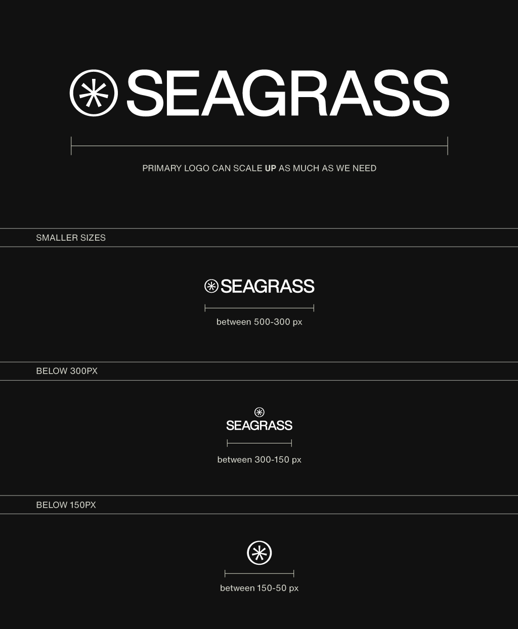 Seagrass Brand guidelines - brand identity, guideline and assets.