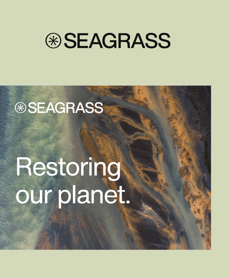 Seagrass Brand guidelines - brand identity, guideline and assets.