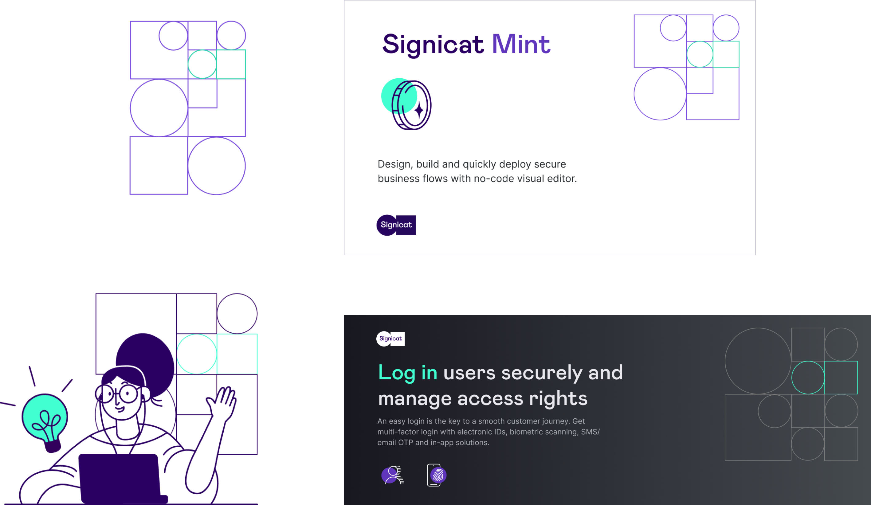 Signicat - brand identity, guideline and assets.
