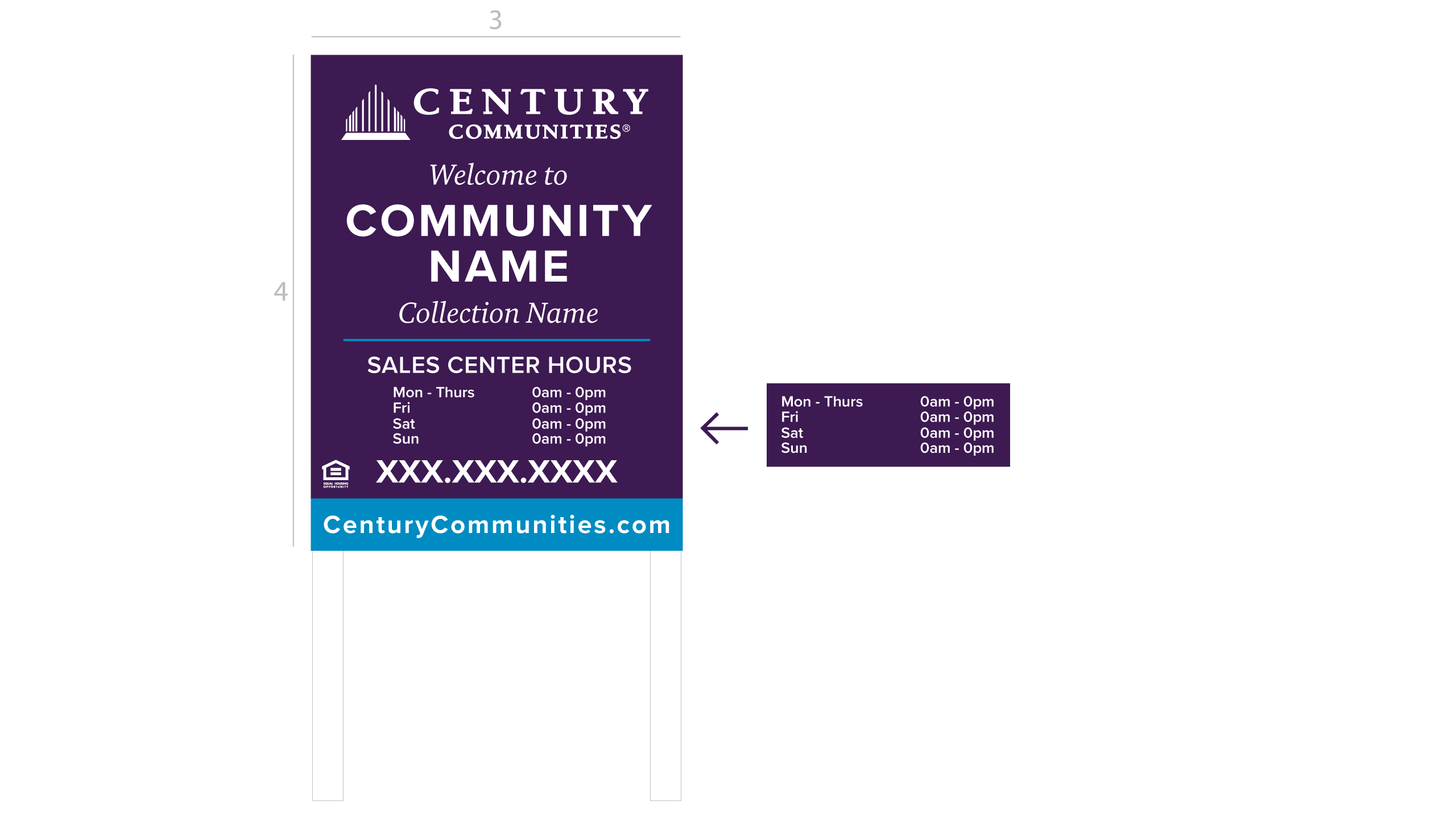 Century Signage - brand identity, guideline and assets.