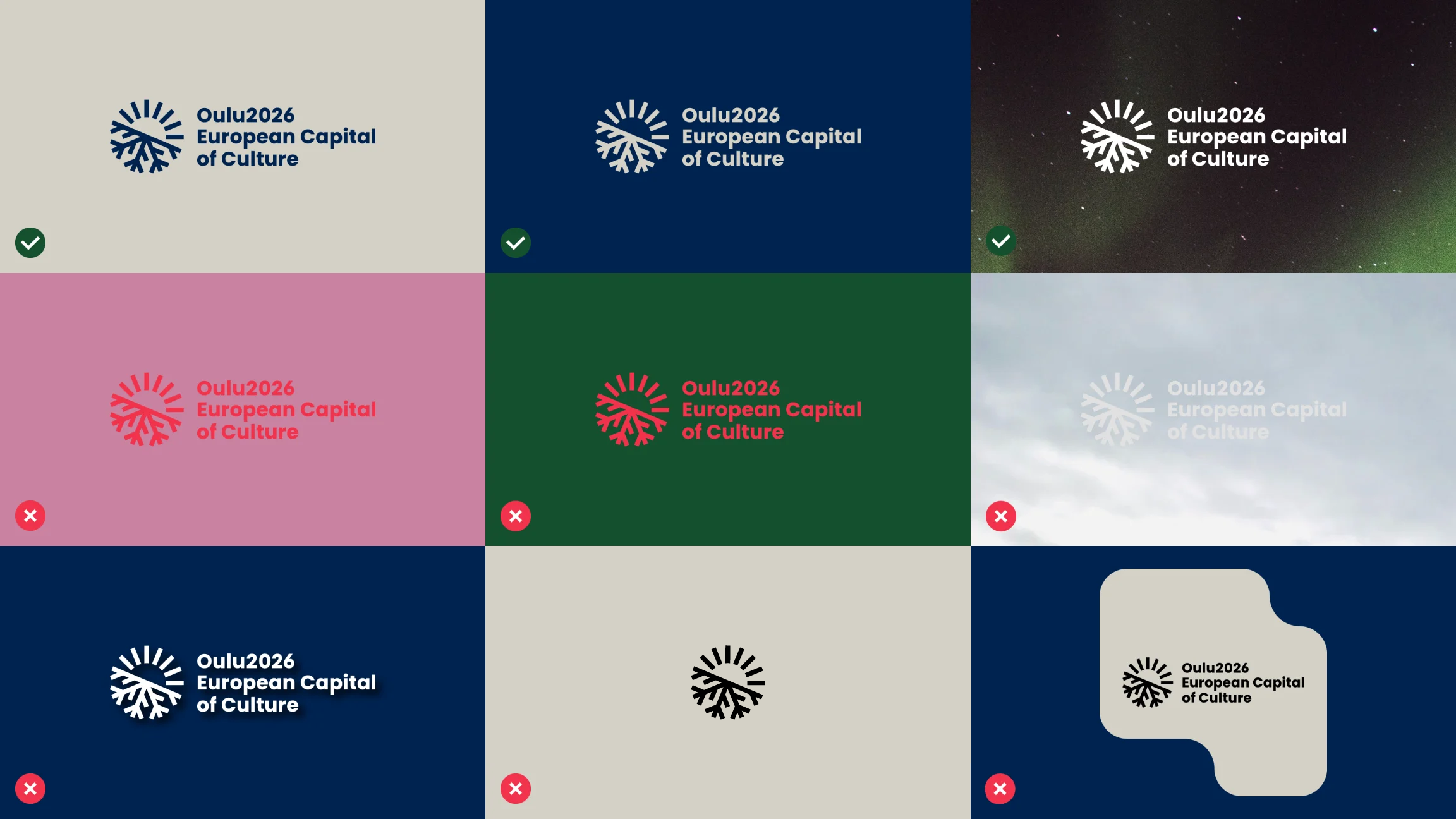 Oulu2026 - brand identity, guideline and assets.