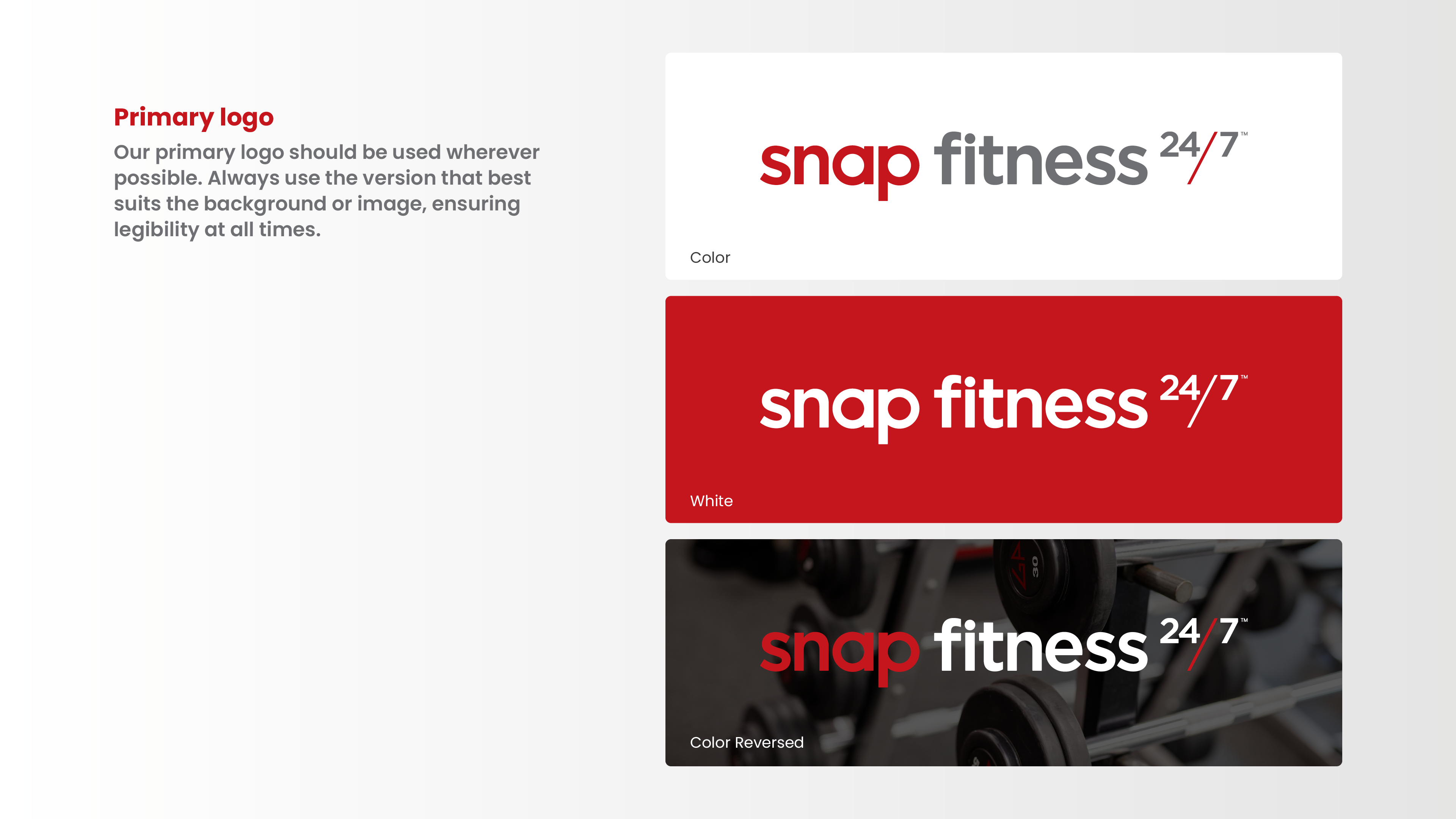 Snap Fitness 24/7 Guidelines