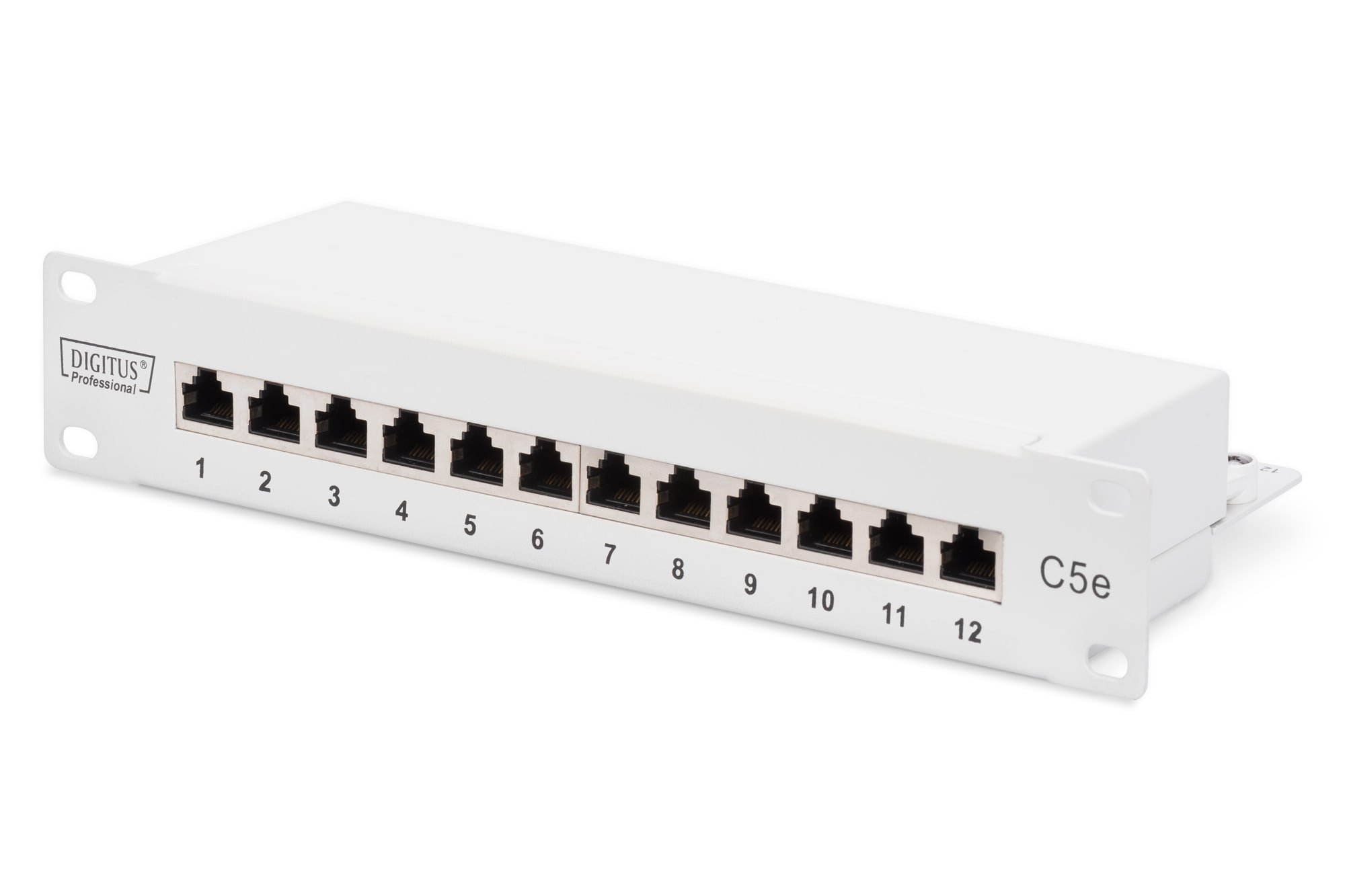 CAT 5e, Class D Patch Panel, SH, grey | Bredengen