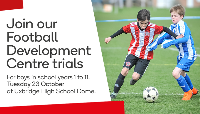 Join the Trust's Football Development Centre Trials | Brentford FC