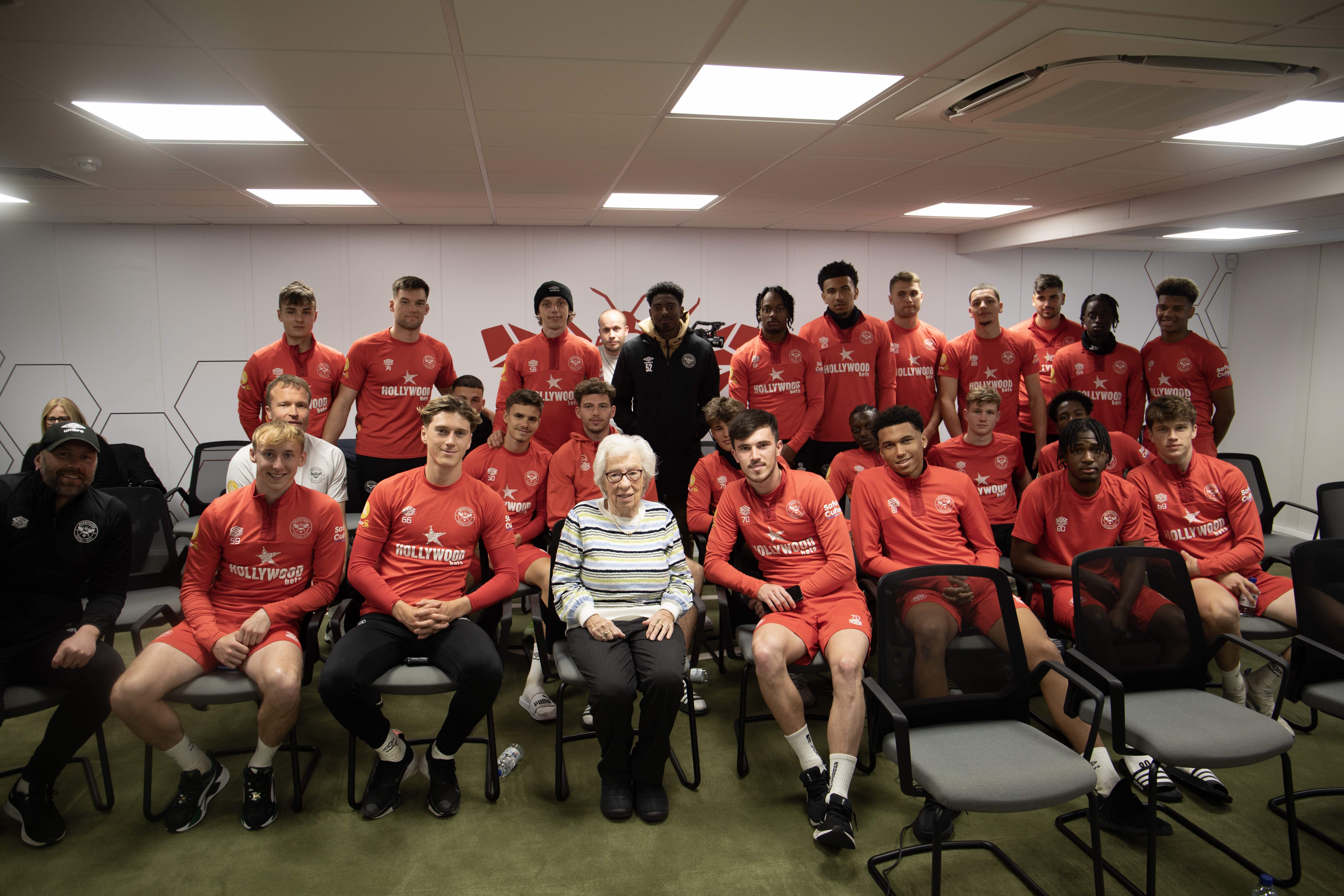 Brentford B team hears experiences of Holocaust survivor | Brentford FC