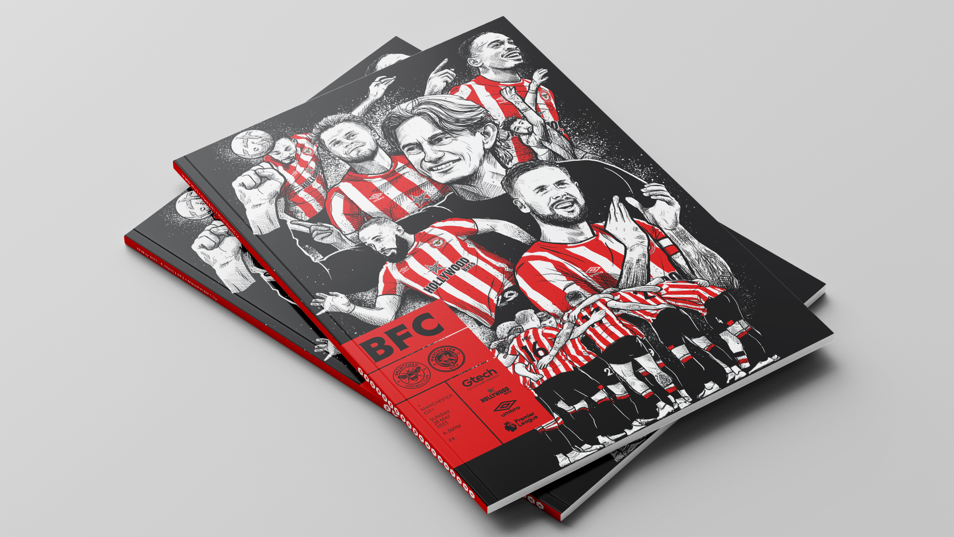 2022/23 season review in Man City programme | Brentford FC