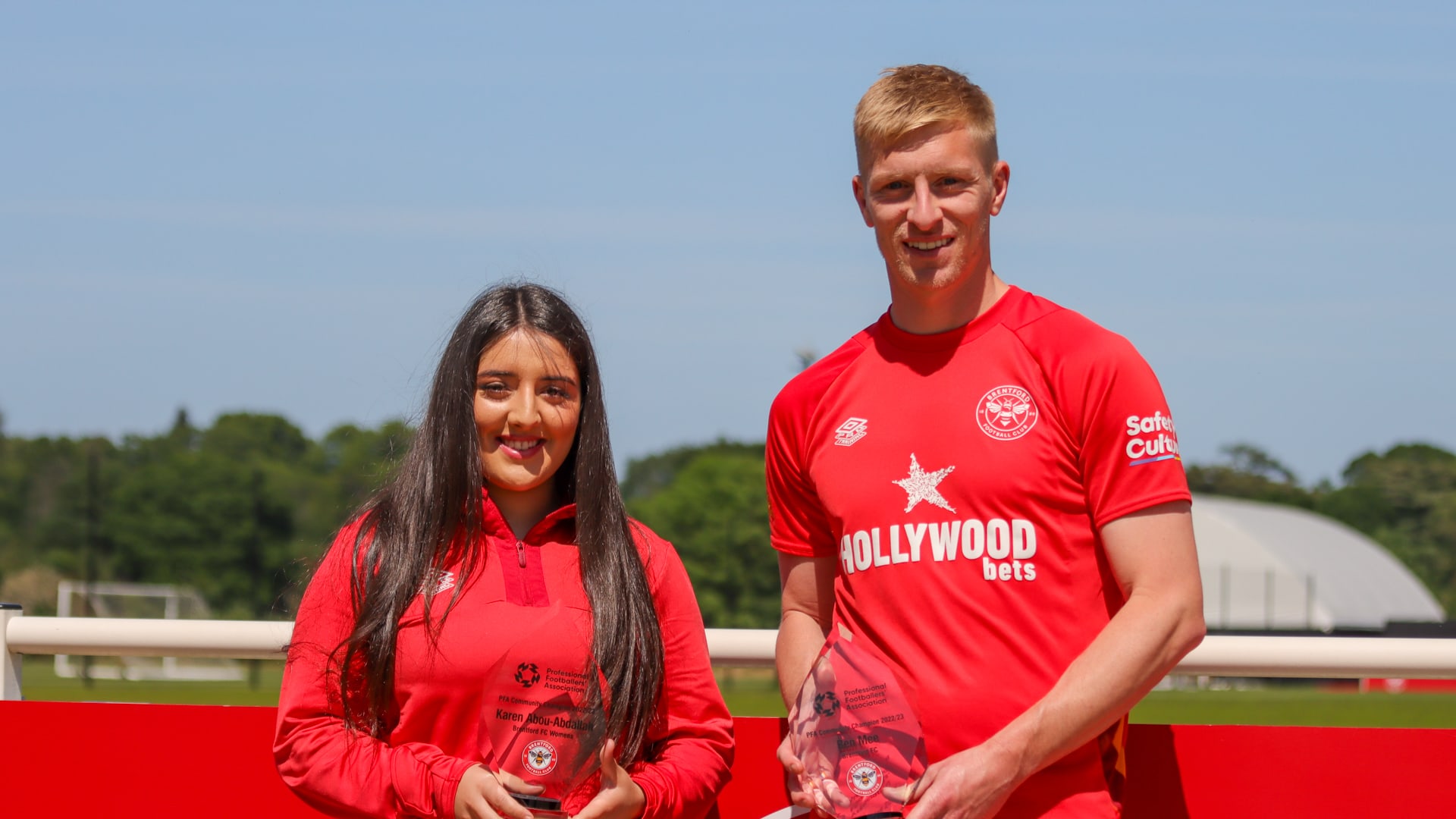 Ben Mee and Karen Abou-Abdallah receive PFA Community Champion Awards ...