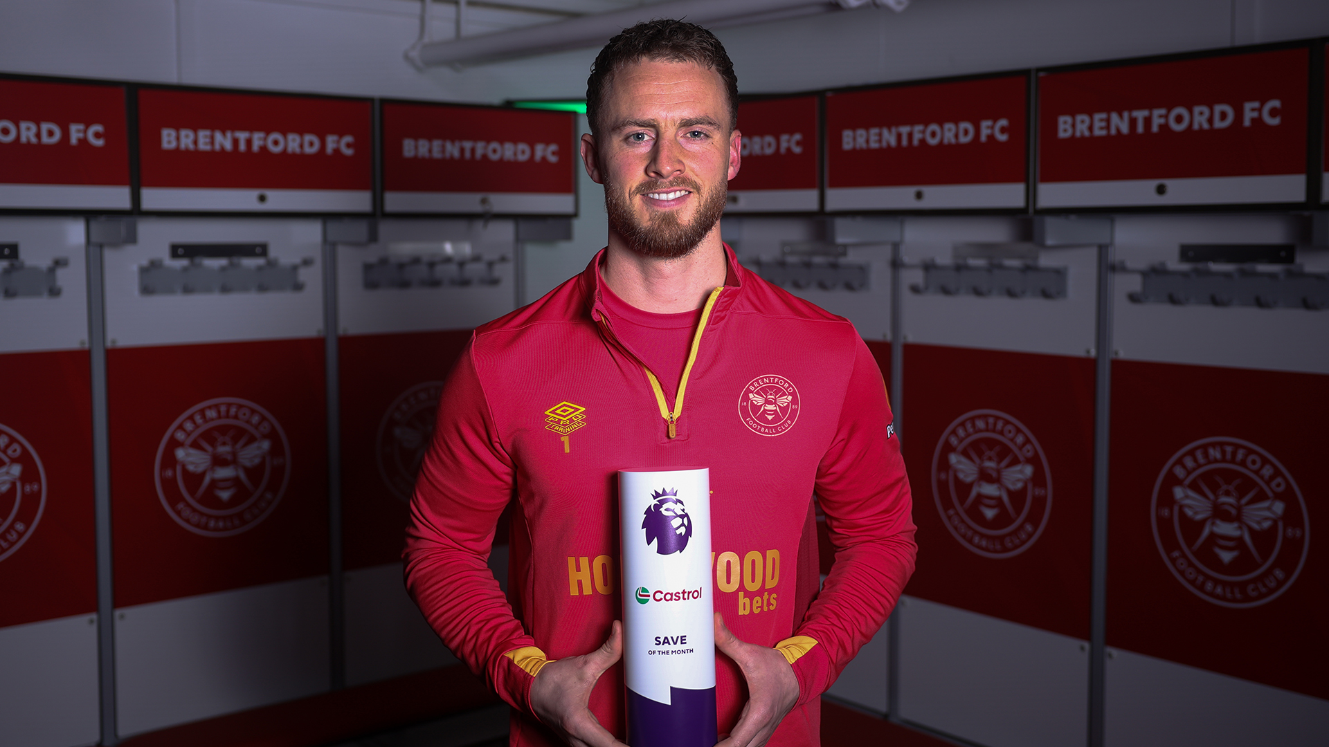 Flekken wins Premier League Save of the Month award | Brentford FC