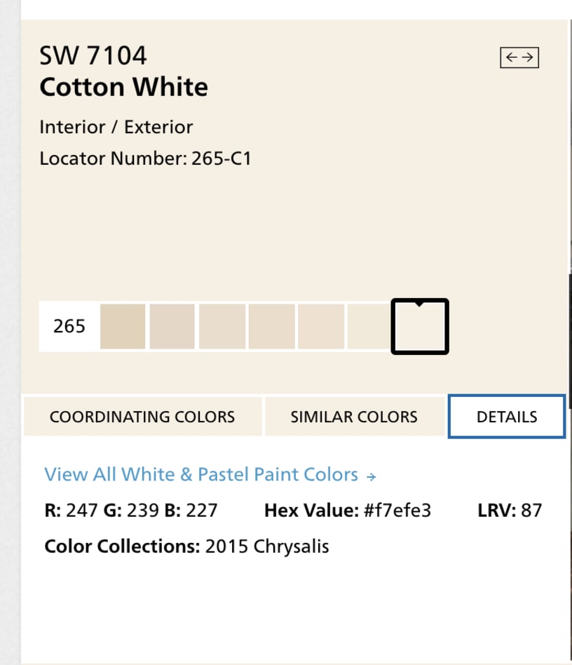 sherwin williams reflection lrv
