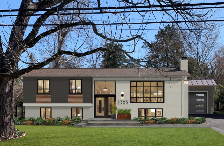 Split Level Entry Remodel Before And After Before & After: Split Entry