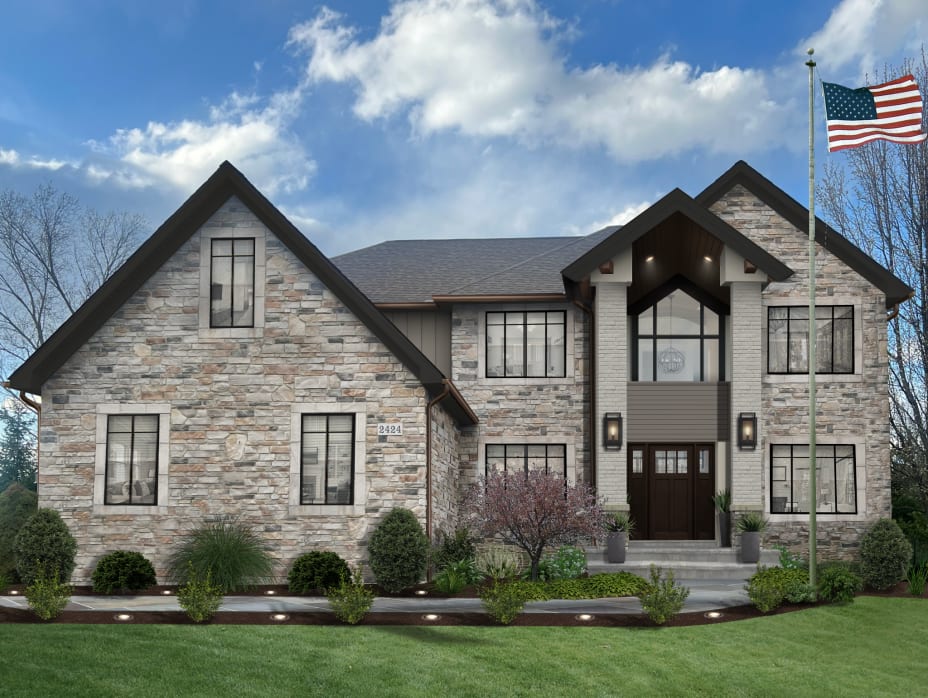 Covered Portico Entryway