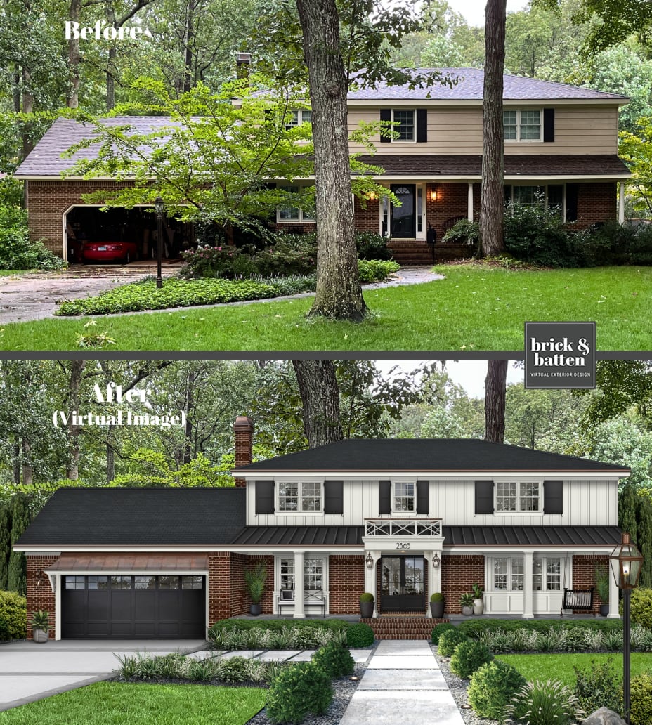 Red Brick With Siding Ideas