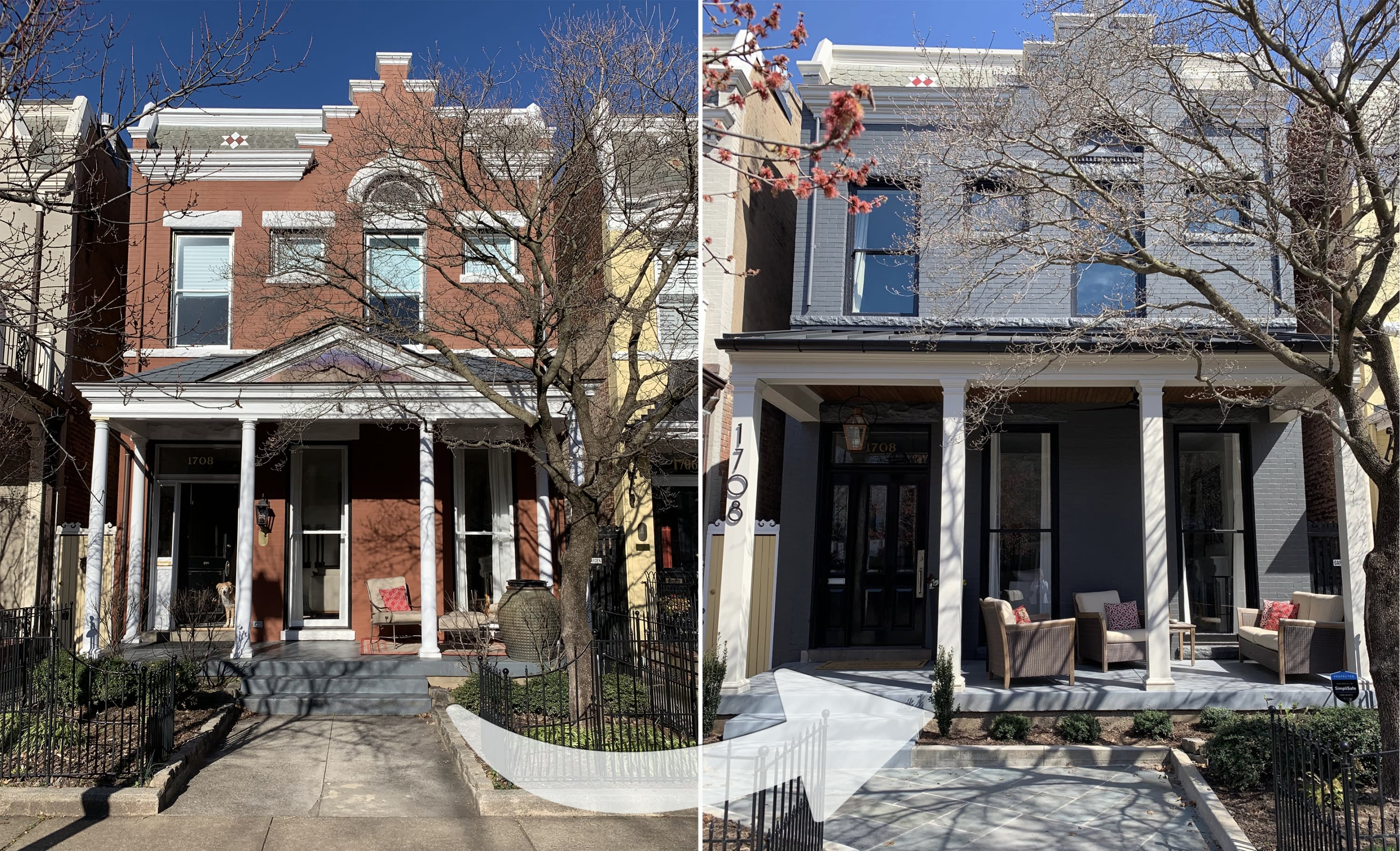 Red Brick Curb Appeal Before And After Curb Appeal Charming Home