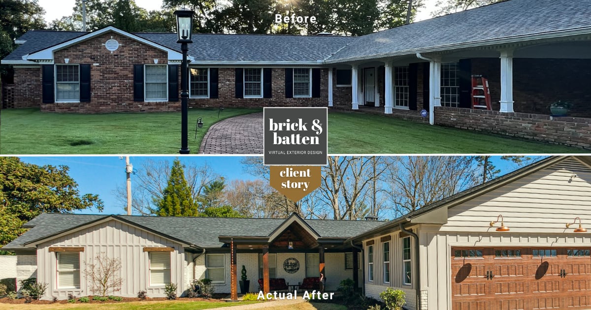 Enclosed Carport for Georgia Lake House - brick&batten