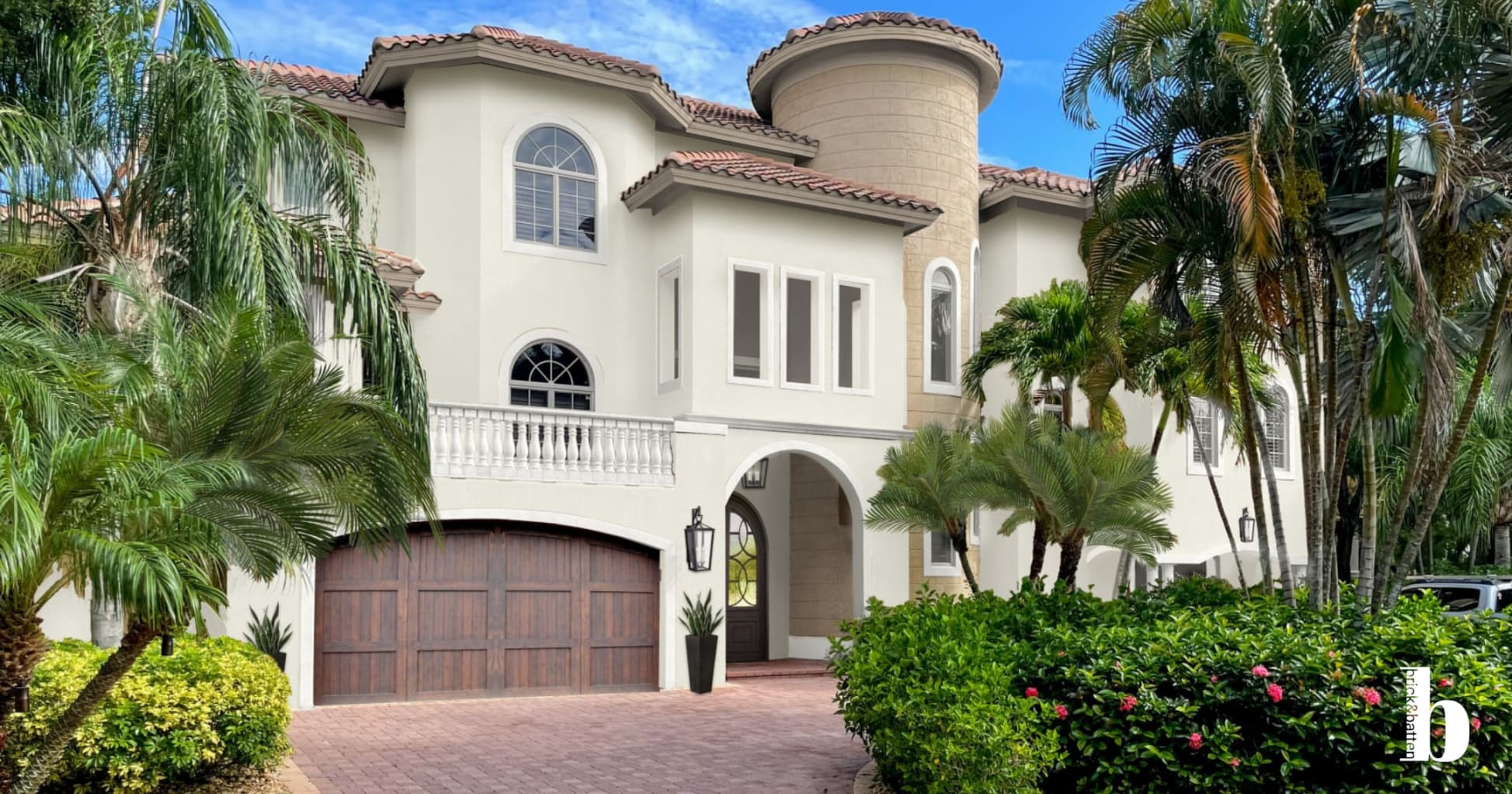 Mediterranean Style Home With Tower Mediterranean Arabic House Design