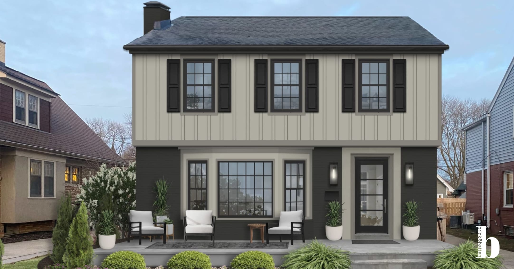 10 Traditional House Exterior Design Ideas - brick&batten