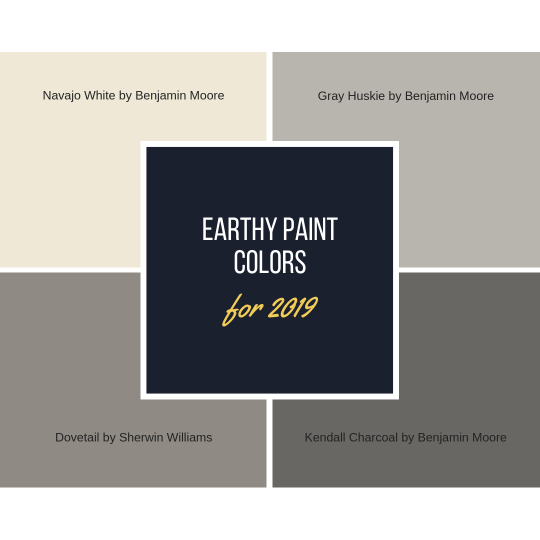 4 Beautiful Earth Tone Paint Colors for Your Home In 2019 | brick ...