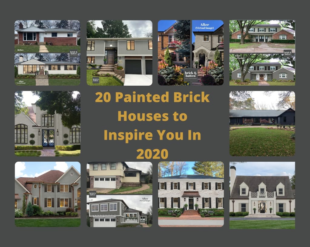 20 Painted Brick Houses to Inspire You in 2020 | brick&batten