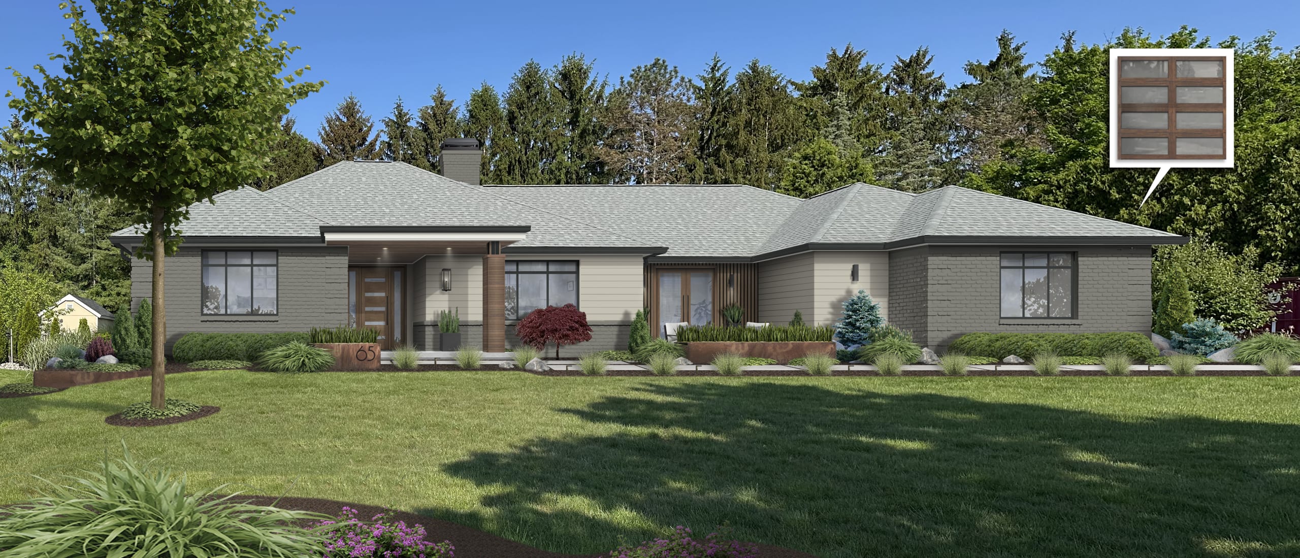 The Art of Layering On a Mixed Materials Exterior - brick&batten