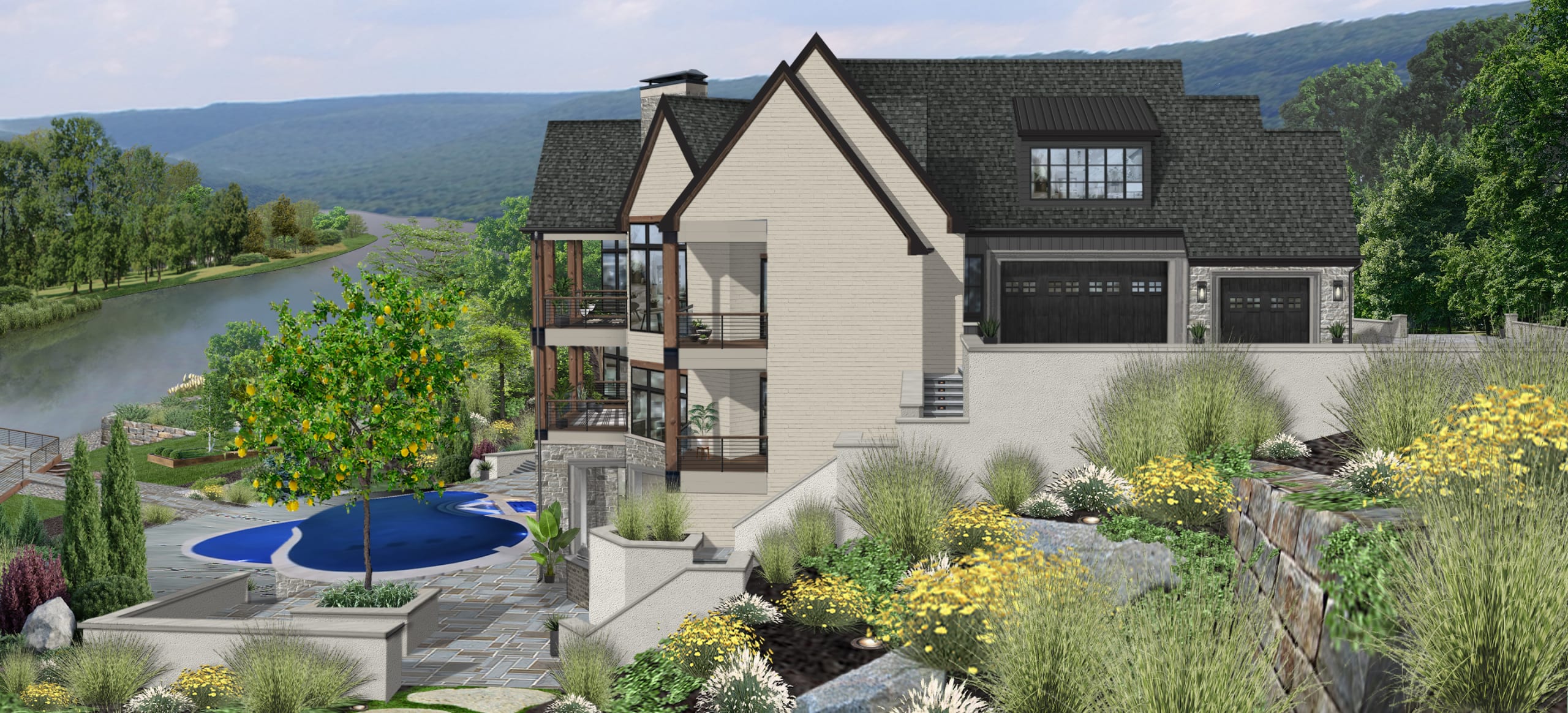 Best Pool Design Ideas - brick&batten