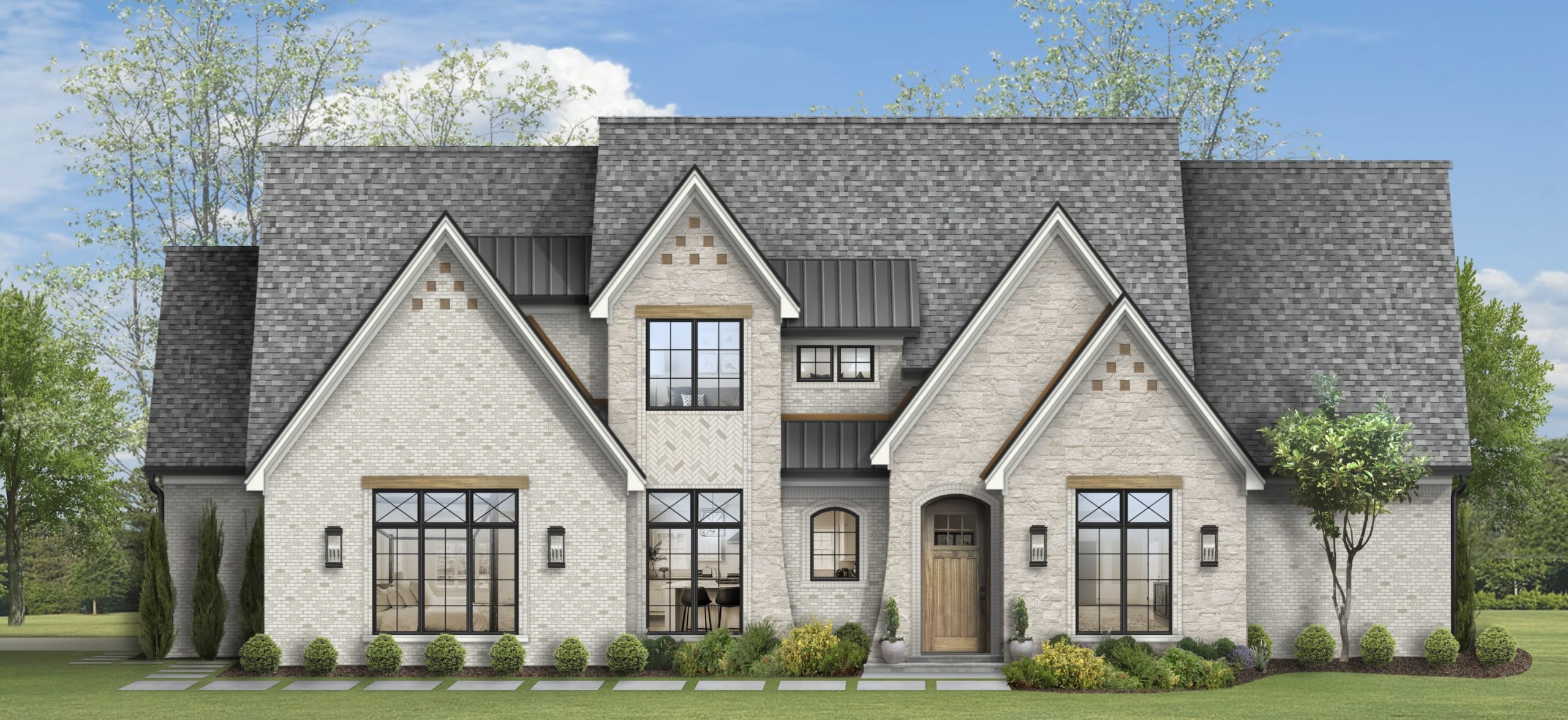 White Trim & Exterior Color Palettes That Work - brick&batten