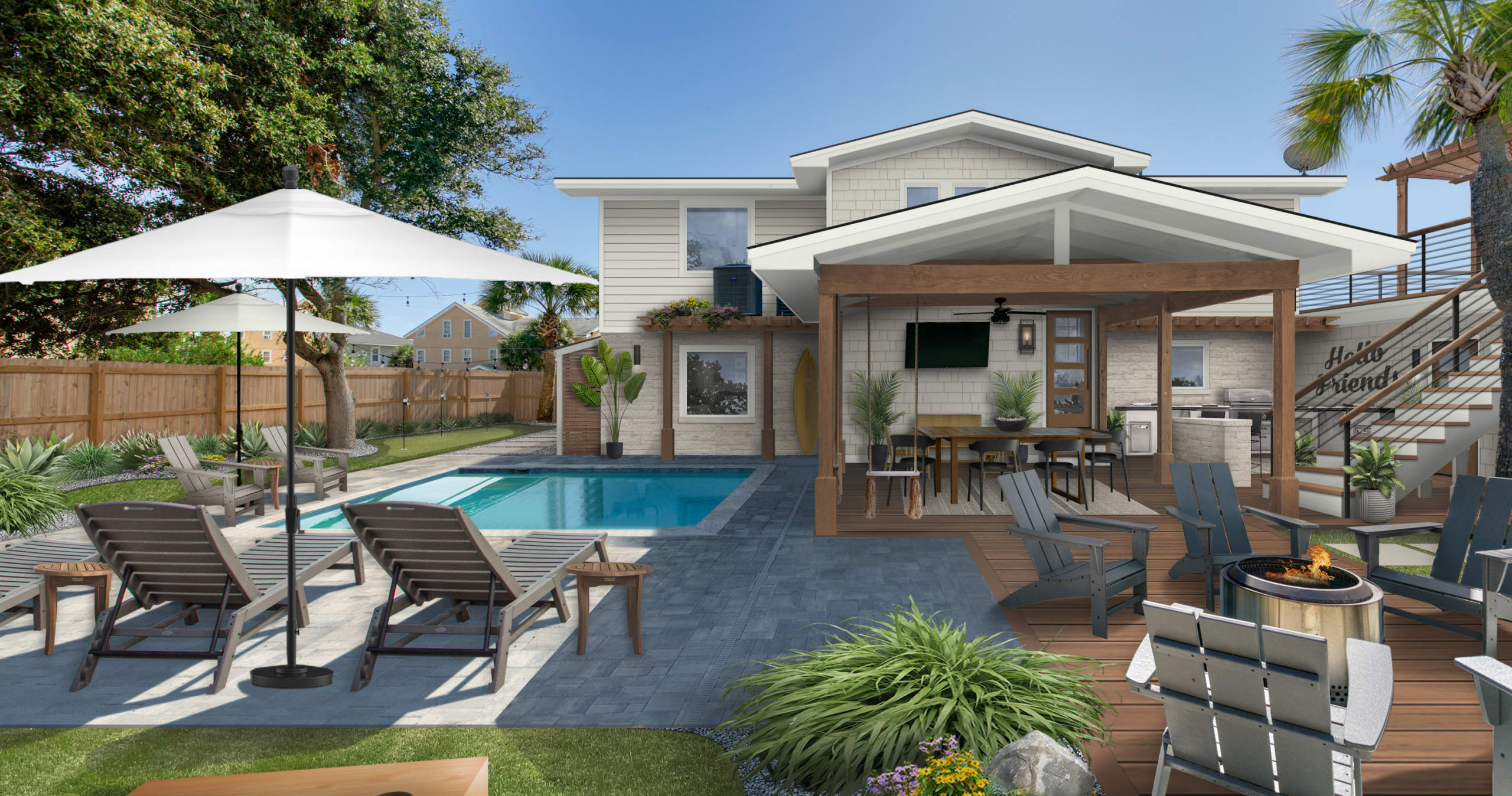 Best Pool Design Ideas - brick&batten