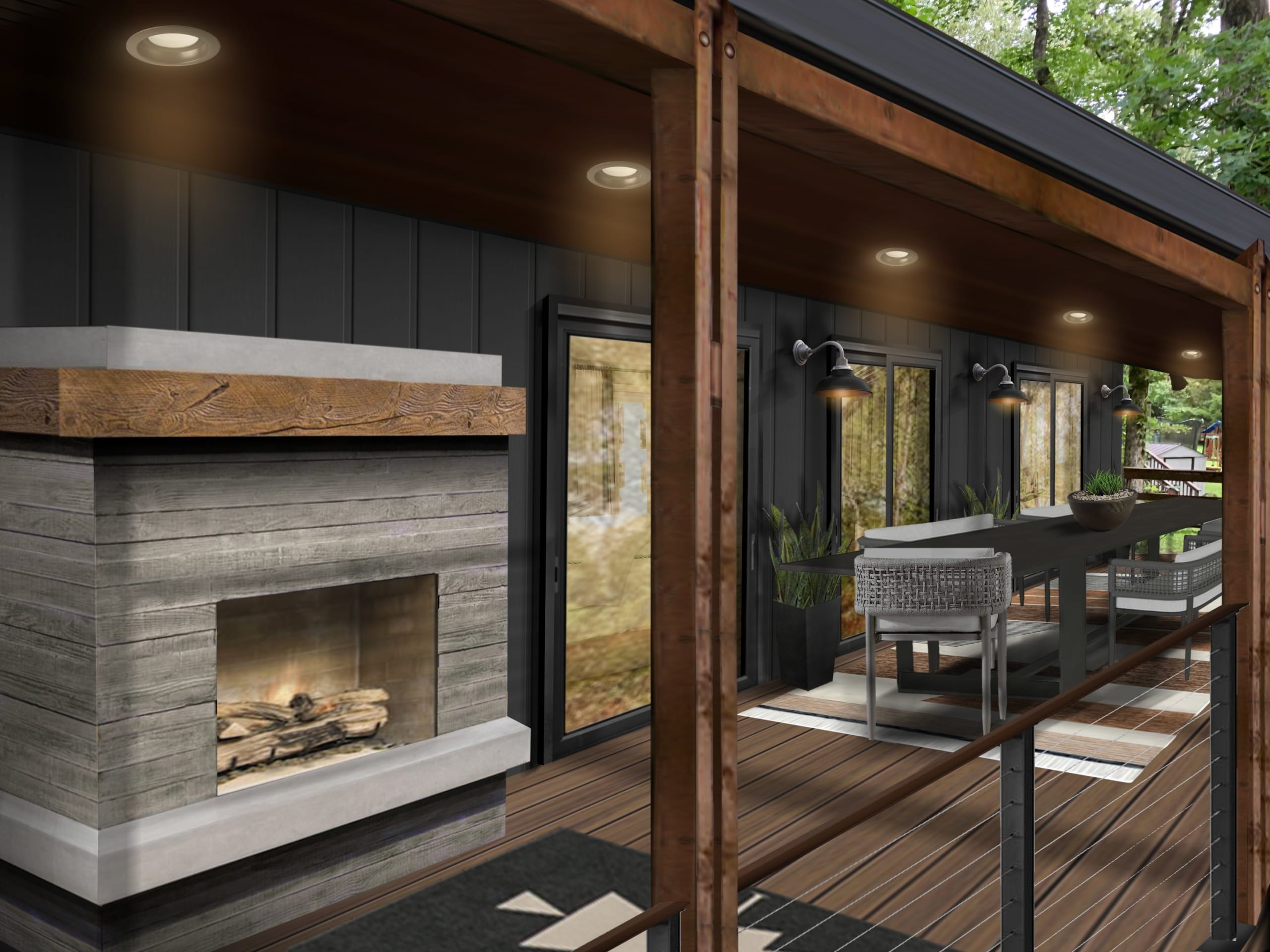 Outdoor Fireplaces That Transform Your Backyard