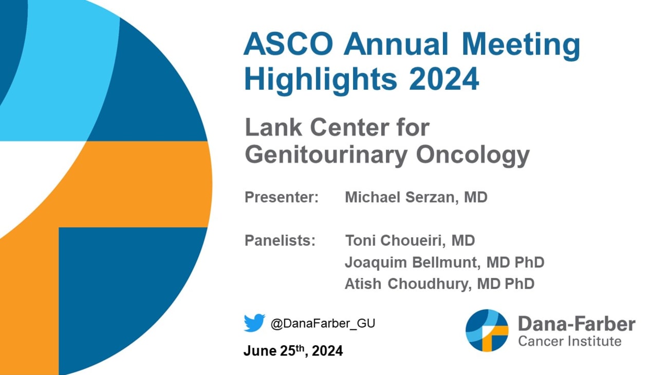 Kidney Cancer Highlights presented by Michael Serzan, MD - Dana-Farber