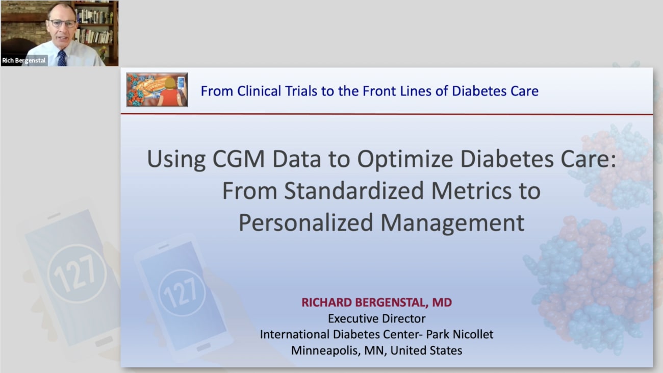 Using CGM Data to Optimize Diabetes Care: From Standardized Metrics to ...
