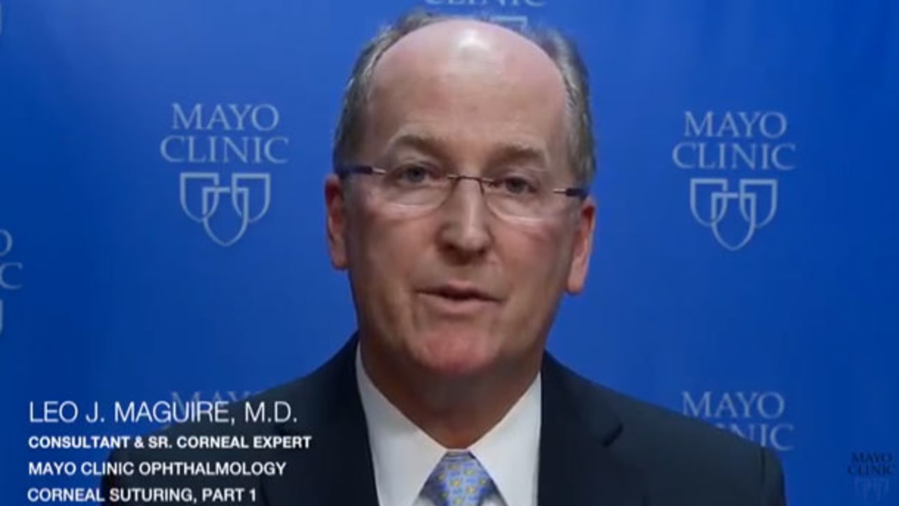 Corneal Suturing, Part 1: A curriculum for suturing the cornea ...