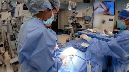 Bilateral lateral rectus exploration with re-recession and left medial ...