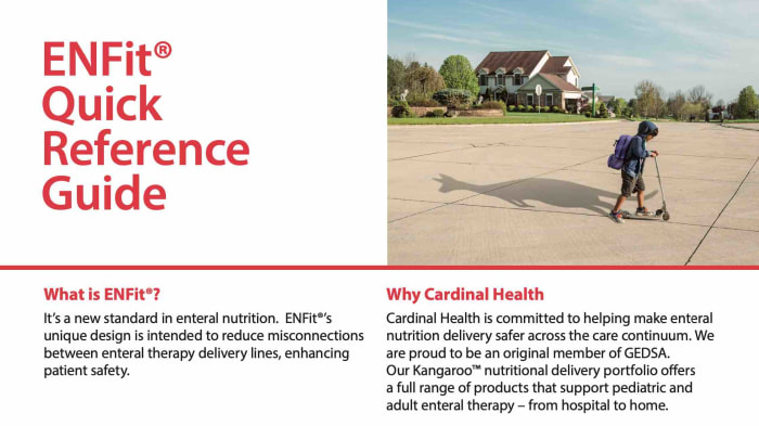 ENFit™ Quick Reference Guide - Cardinal Health
