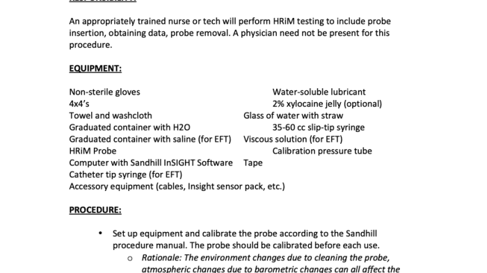 HRiM Sample Policy and Procedure - Diversatek University