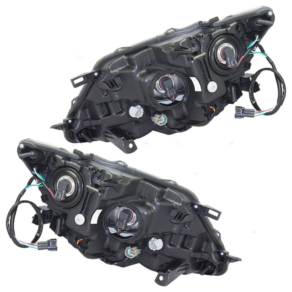 Set of Halogen Headlights Headlamps for 14-16 Nissan Rogue 260604ba2a ...