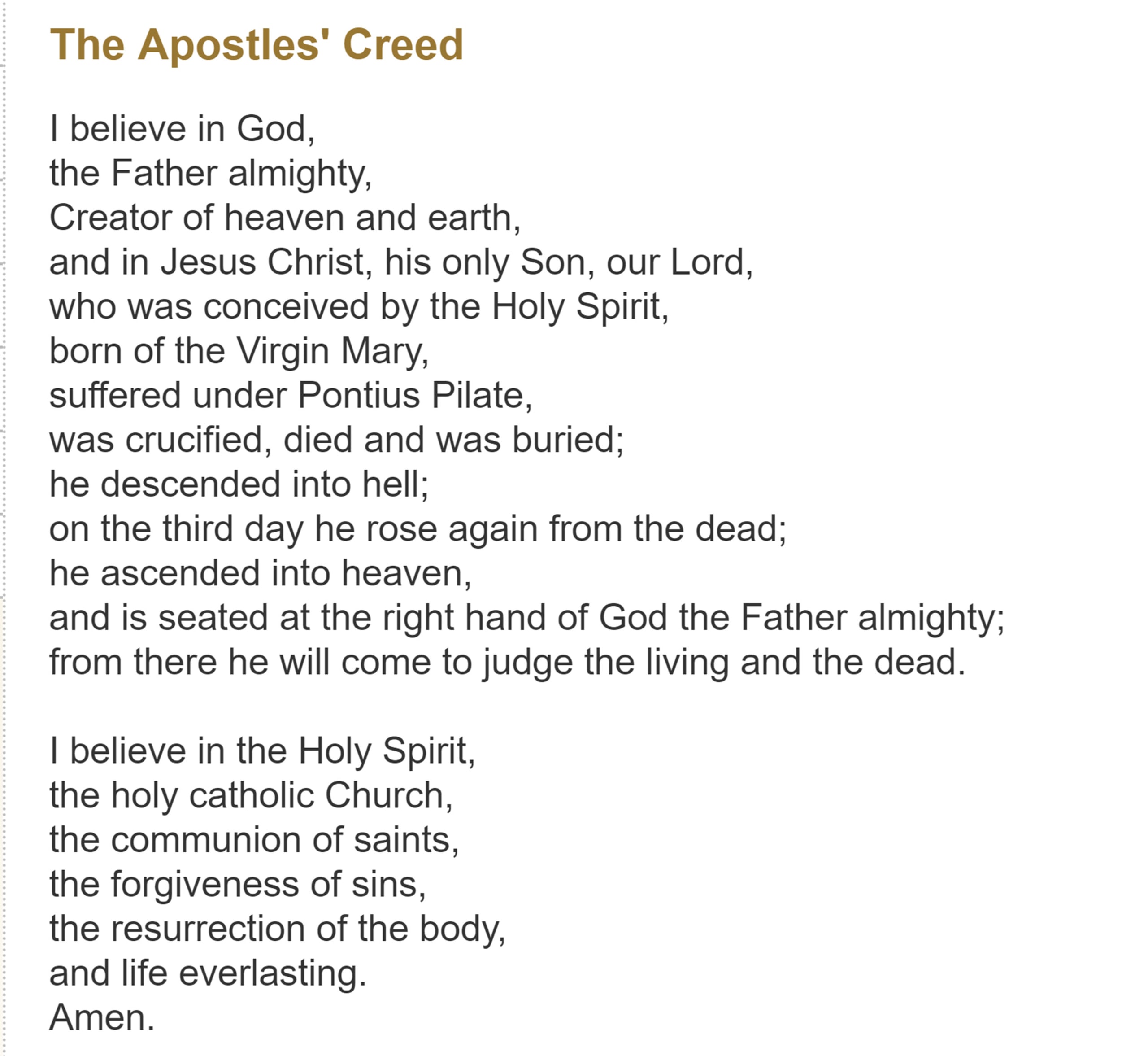 Church Councils and Creeds