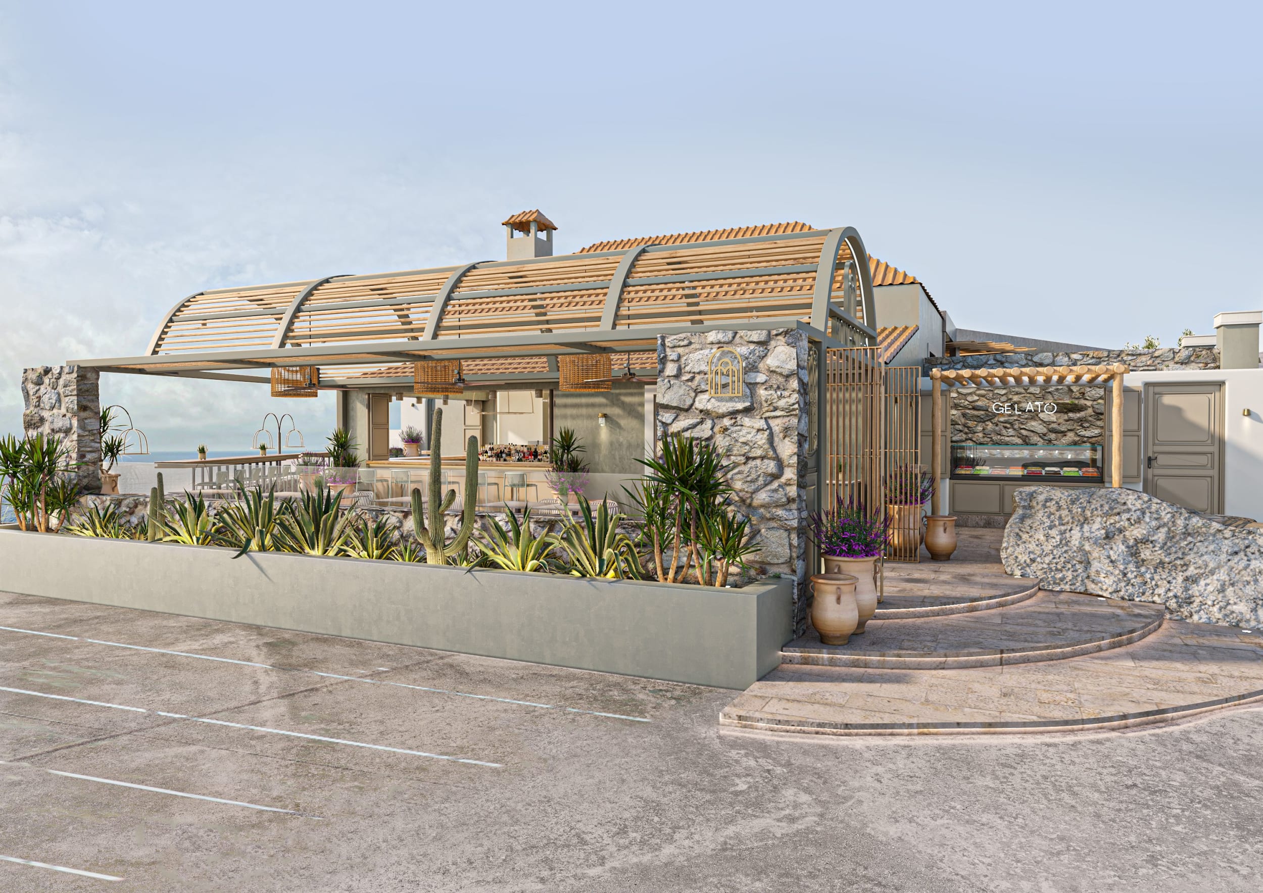 Unity Design's contribution to Monastre Restaurant Corfu | Bolsterup