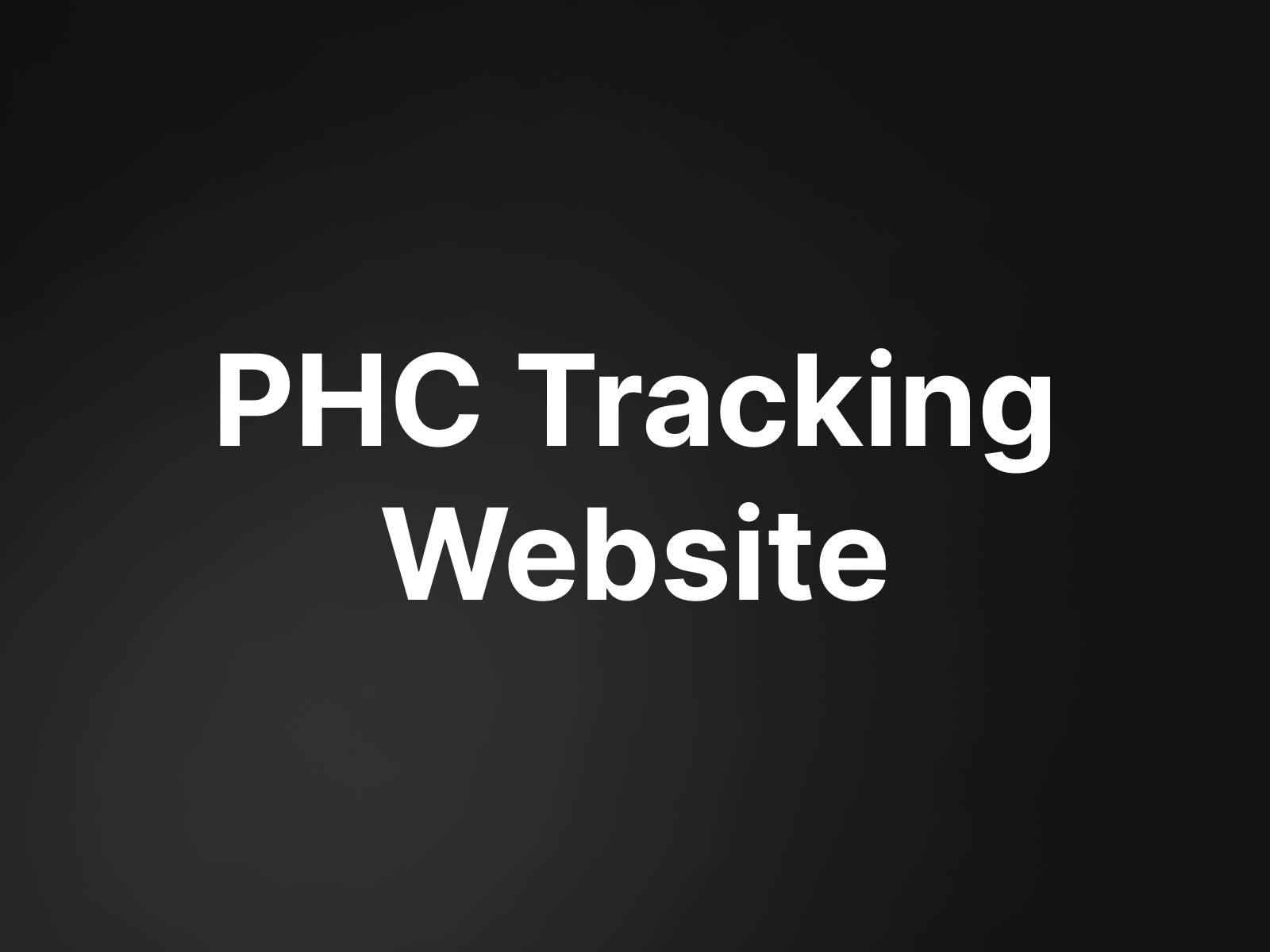 PHC Accountability Tracka Dashboard