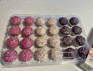 Woolworths Mini Iced Cupcakes With Sprinkles 24 Pack | bunch