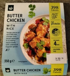 Woolworths Butter Chicken With Rice Chilled Meal 350g | bunch